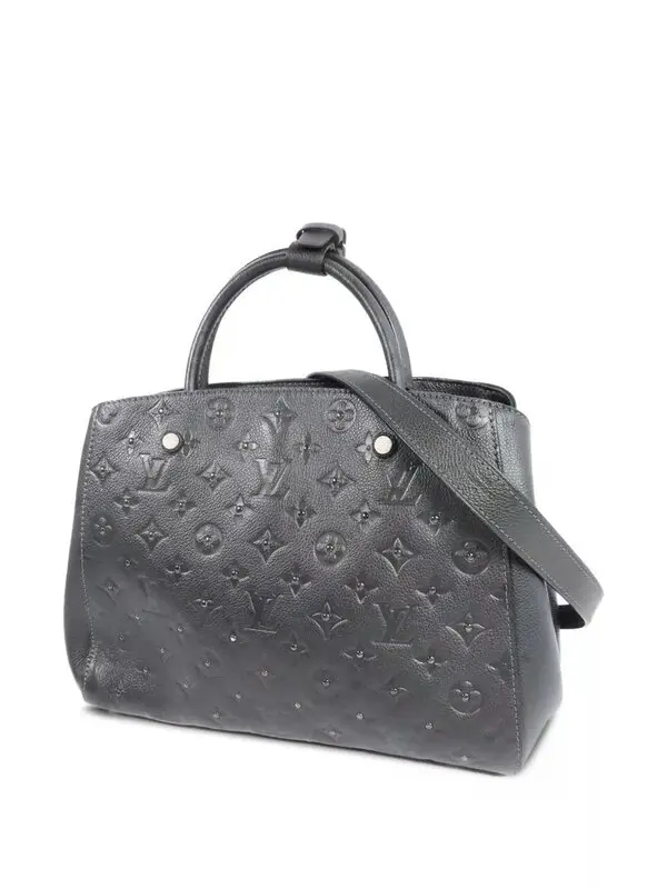 LOUIS VUITTON Bb Montaigne Monogram Empreinte Tote Bag