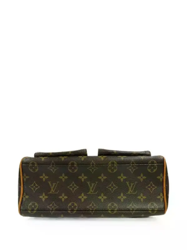 LOUIS VUITTON Pm Manhattan Monogram-pattern Tote Bag - Brown