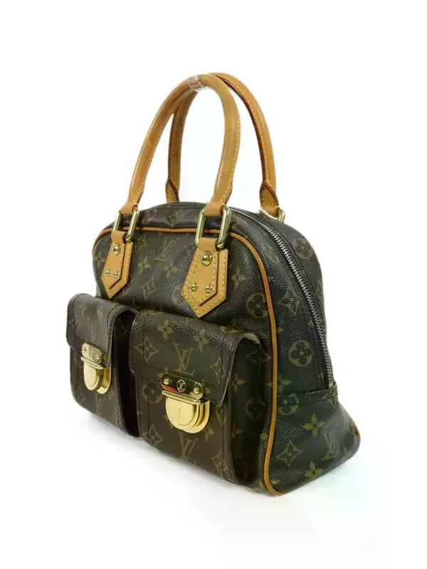 LOUIS VUITTON Pm Manhattan Monogram-pattern Tote Bag - Brown