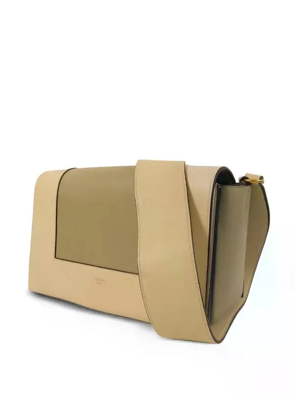 Celine Leather Frame Shoulder Bag - Green