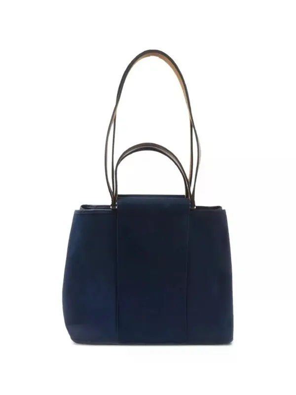 Hermès Cabag Pm Canvas Shoulder Bag - Blue