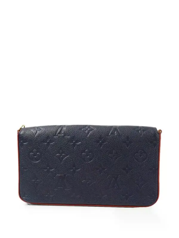 LOUIS VUITTON Monogram Empreinte Felicie Shoulder Bag - Blue