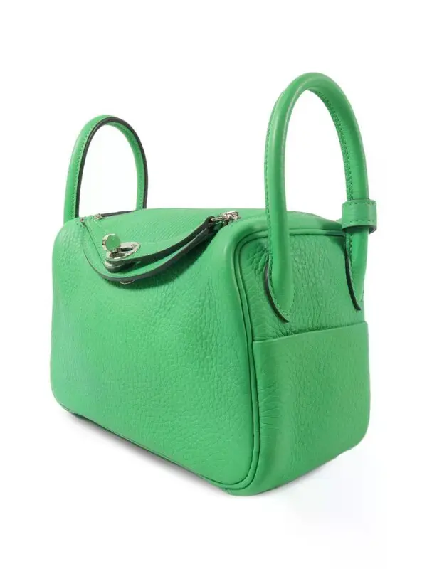 Hermès 2023 Mini Lindy Two-way Tote Bag - Green