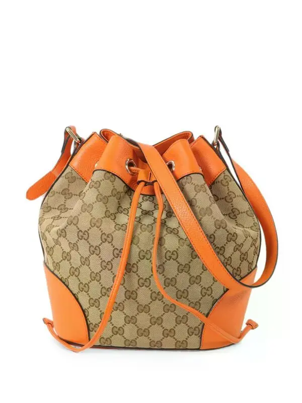 Gucci Gg-pattern Bucket Bag - Neutrals