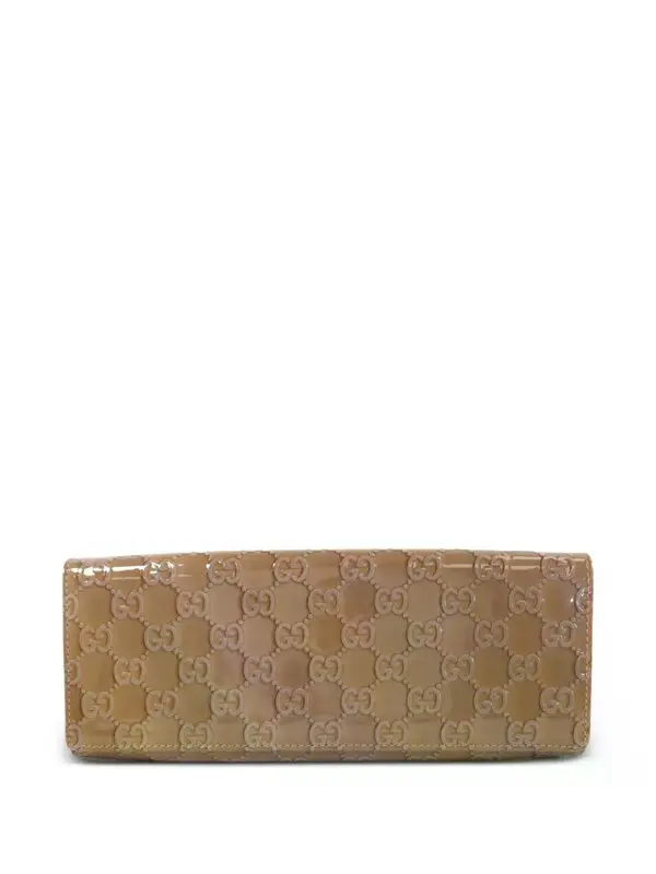 Gucci Gg Patent Calf Leather Clutch Bag