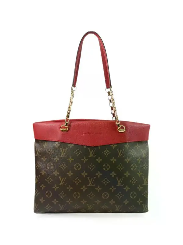 LOUIS VUITTON Pallas Shopper Monogram Tote Bag - Brown