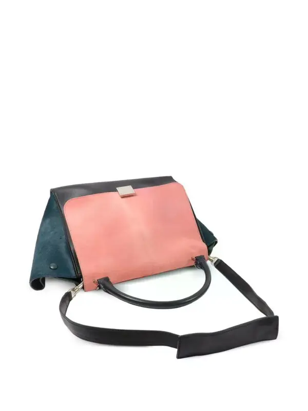 Celine Trapeze Two-way Tote Bag - Green