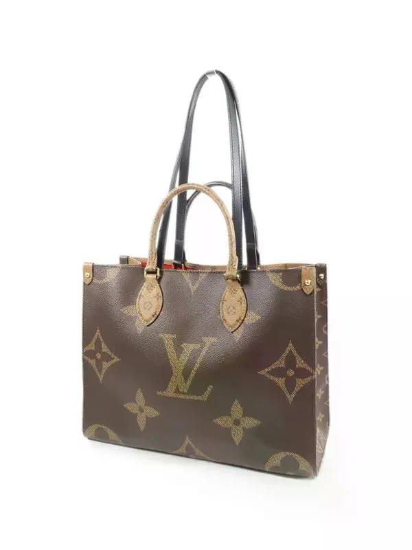 LOUIS VUITTON Giant Monogram On The Go Tote Bag - Brown