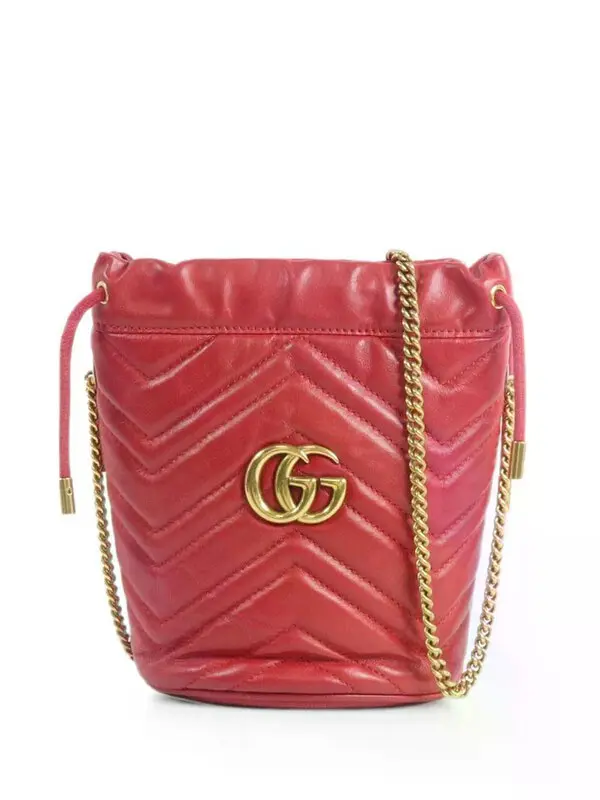Gucci Mini Gg Logo-plaque Quilted Shoulder Bag