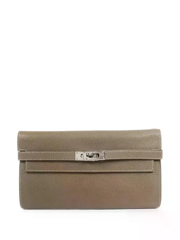 Hermès Kelly Epsom Leather Wallet - Neutrals