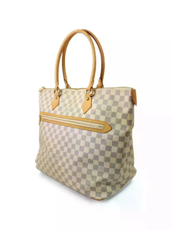 LOUIS VUITTON Gm Damier Azur Saleya Tote Bag