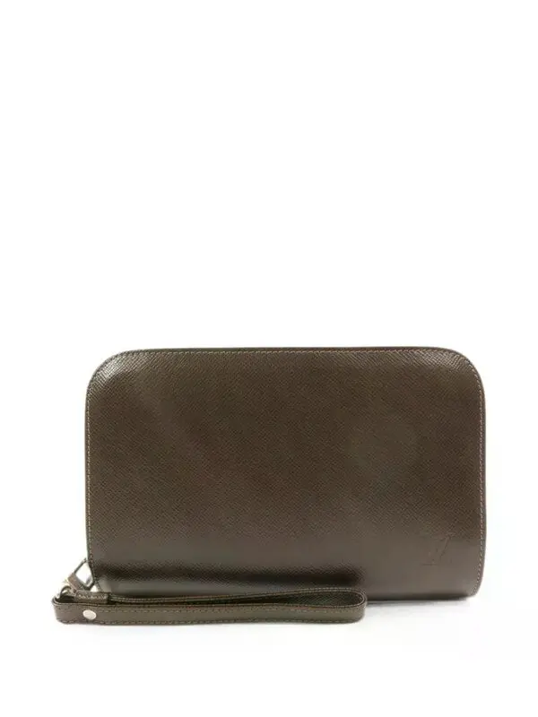 LOUIS VUITTON Baikal Taiga Clutch Bag - Brown