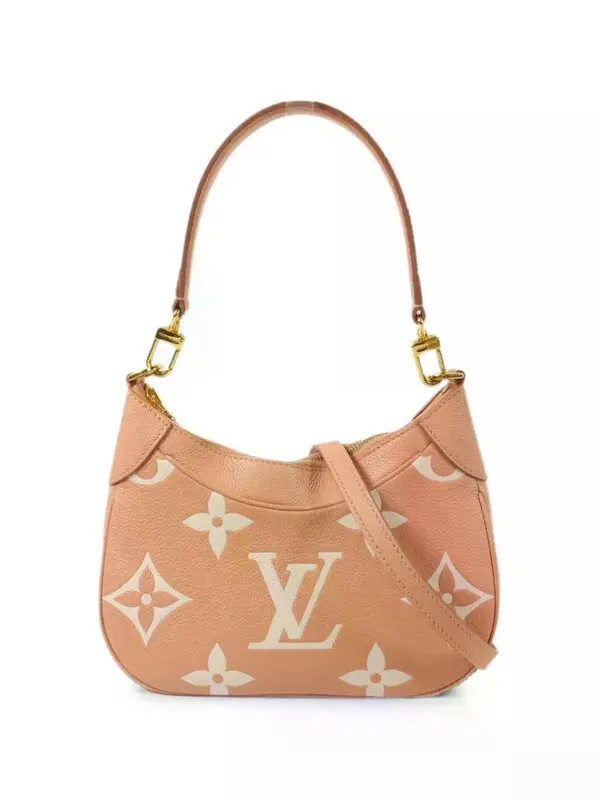 LOUIS VUITTON Bagatelle Monogram Empreinte Shoulder Bag - Orange