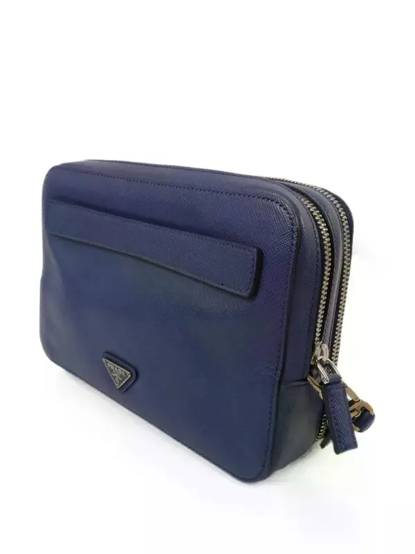 Prada Saffiano Leather Clutch Bag
