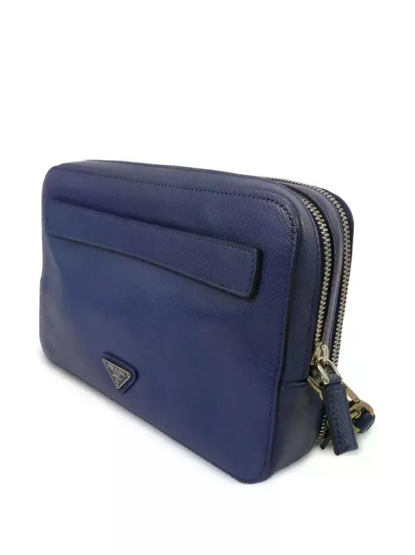 Prada Saffiano Leather Clutch Bag