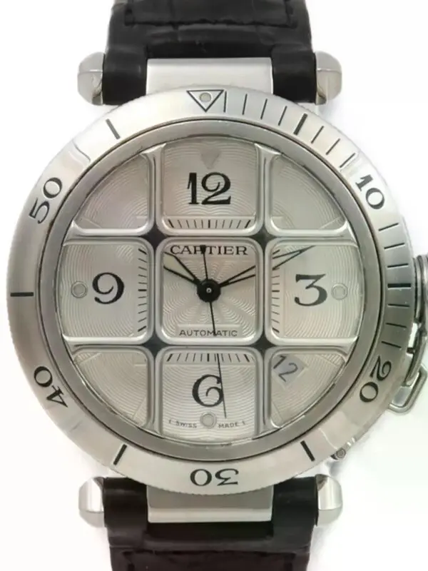 Cartier Pasha Grid 38mm Watch - Silver