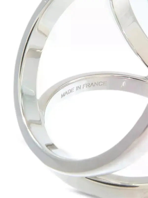 Hermès Tone Trio Scarf Ring - Silver