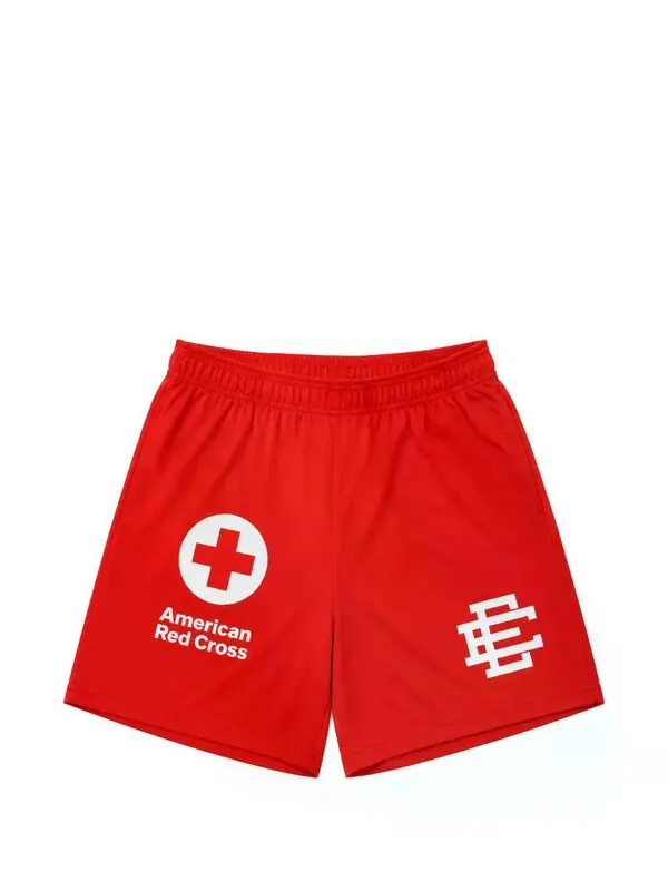 ERIC EMANUEL Ee Basic Logo-print Shorts - Red