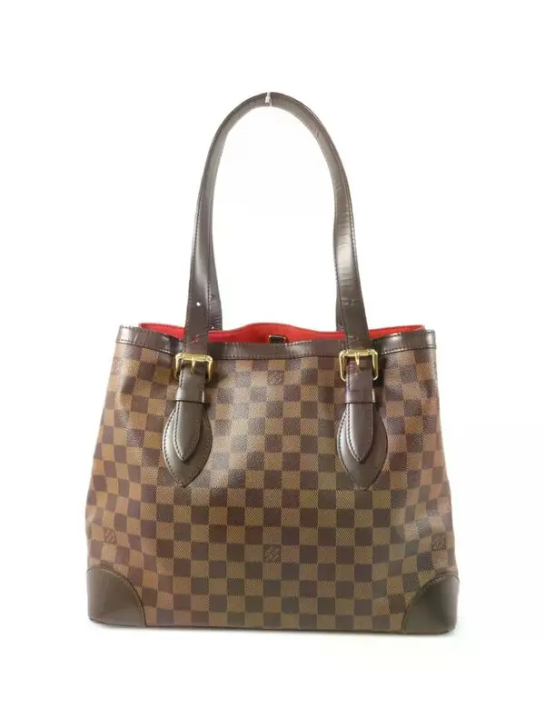 LOUIS VUITTON Damier Ebene Hampstead Tote Bag - Brown