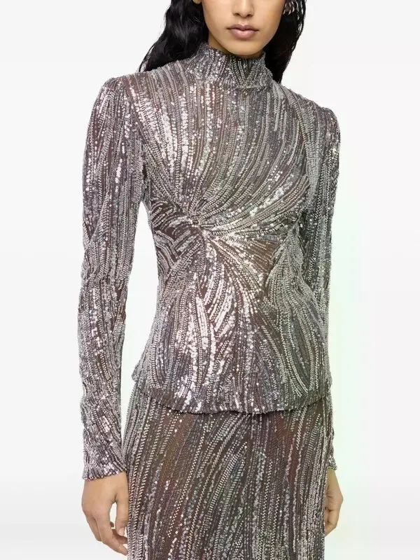 Rabanne Sequin-embellished Top