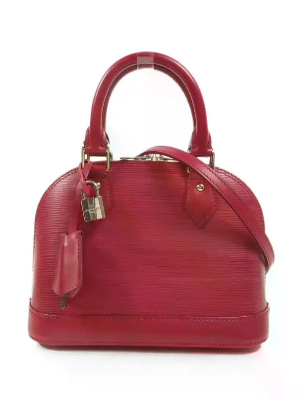 LOUIS VUITTON Alma Bb Tote Bag - Red