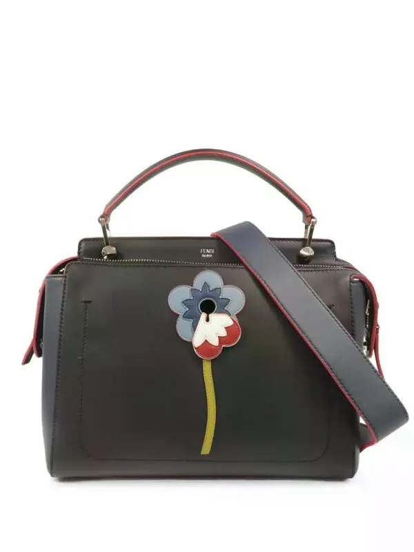 Fendi Dotcom Floral-appliqué Tote Bag