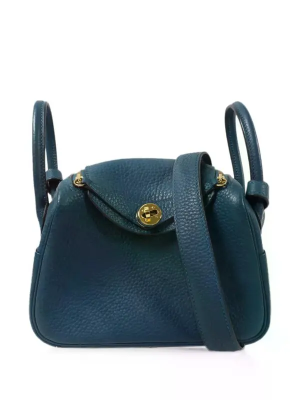 Hermès Mini Lindy Cross Body Bag - Blue