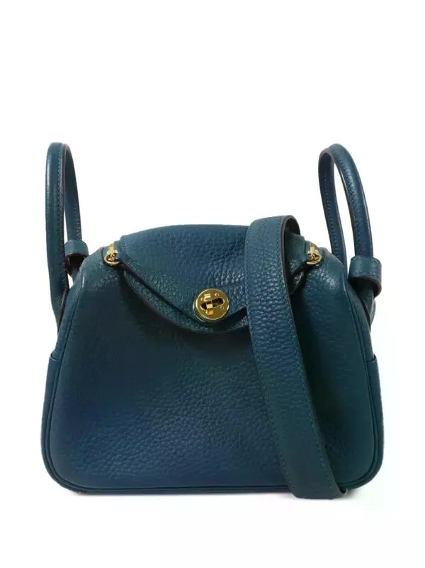 Hermès Mini Lindy Cross Body Bag - Blue