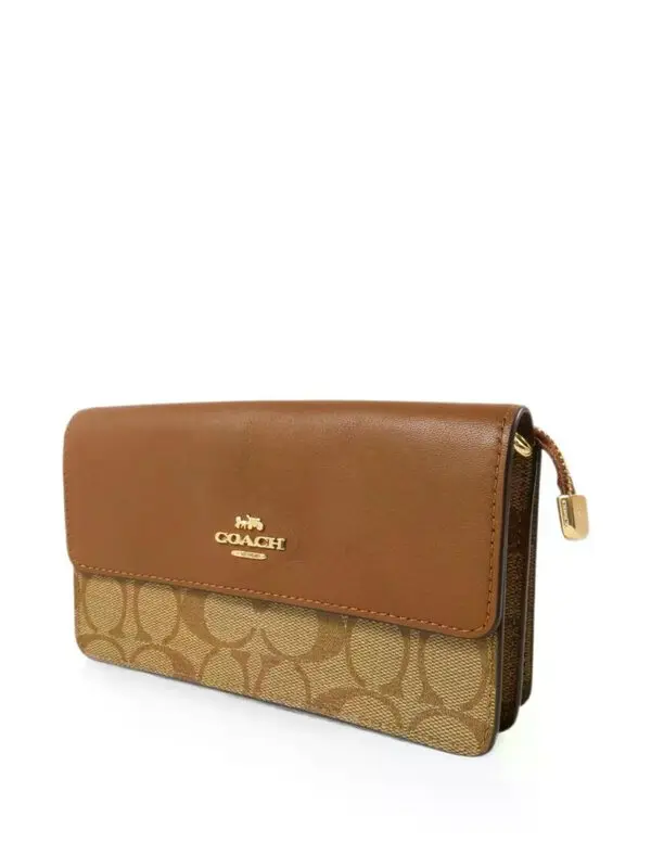 COACH VINTAGE Monogram Print Clutch Bag