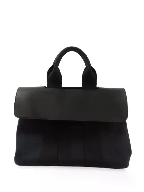 Hermès Pm Valparaiso Canvas Tote Bag - Black