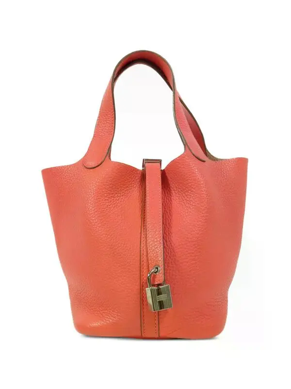 Hermès Pm Picotin Leather Tote Bag - Pink
