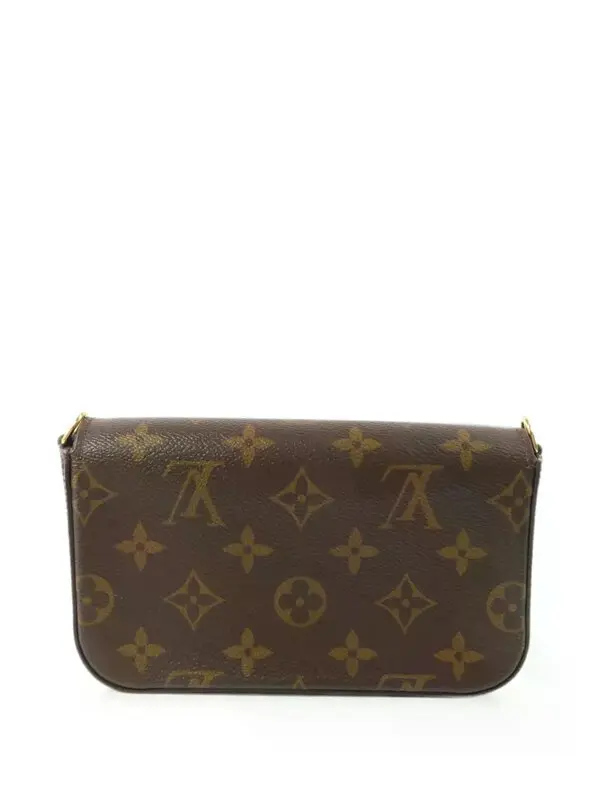 LOUIS VUITTON Monogram Canvas Félicie Strap & Go Messenger Bag - Brown