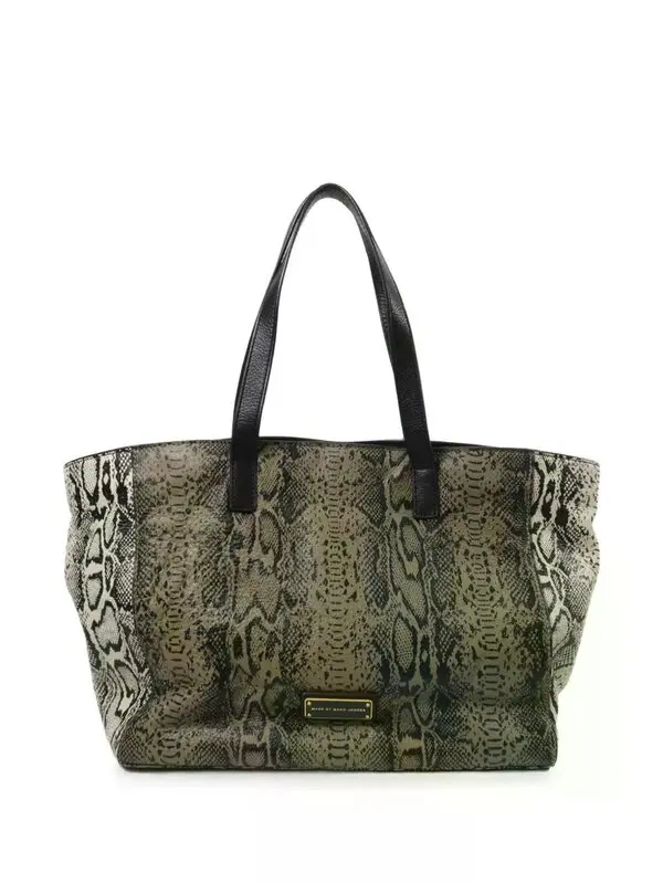 Marc Jacobs Snake-print Leather Tote Bag