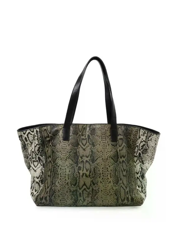 Marc Jacobs Snake-print Leather Tote Bag