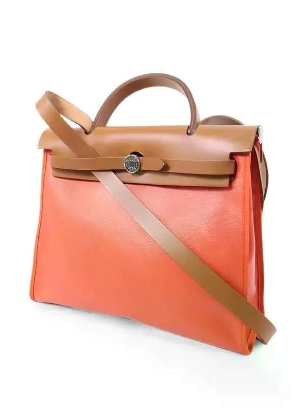Hermès Herbag Pm Two-way Handbag - Orange