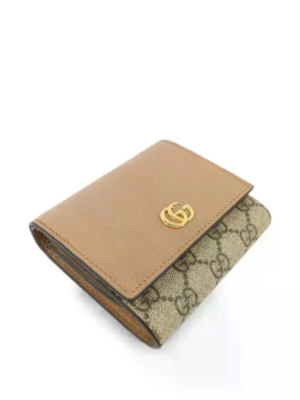 Gucci Medium Gg Marmont Wallet - Neutrals