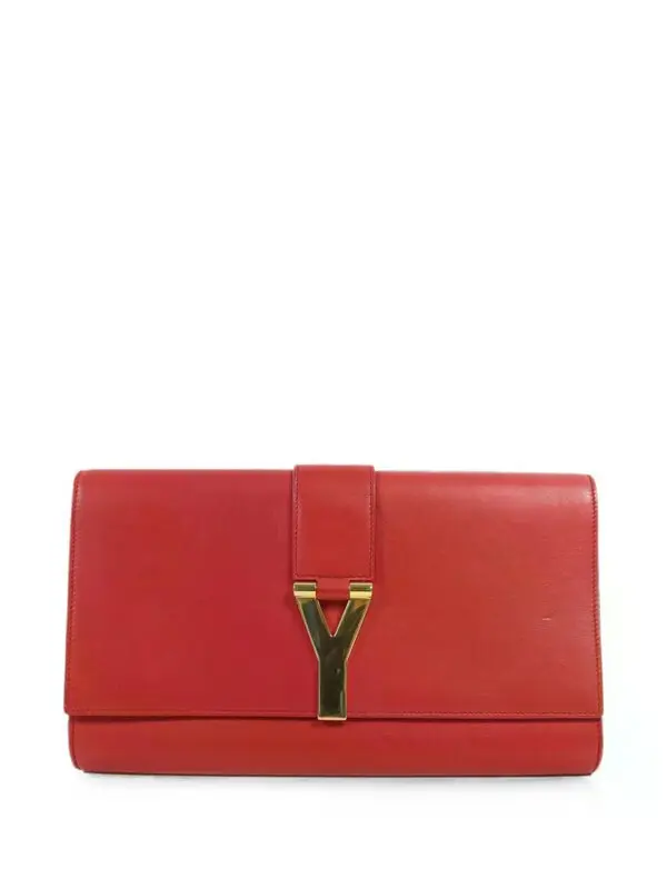 Saint Laurent Chyc Clutch Bag - Red