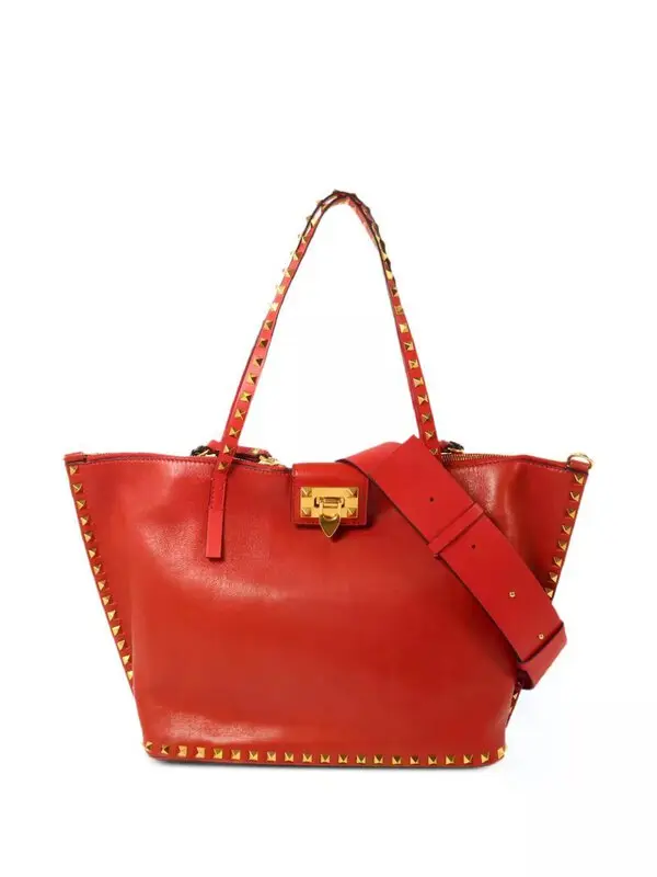 Valentino Garavani Rockstud Hyde Tote Bag - Red
