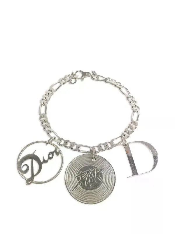 Dior Logo Charm Bracelet - Silver