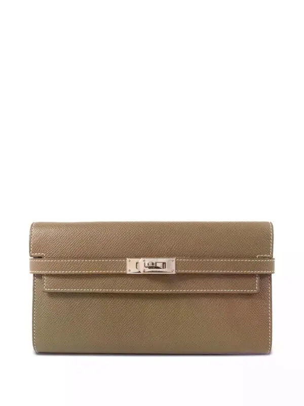 Hermès Kelly Epsom Long Wallet - Neutrals