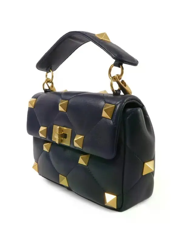 Valentino Garavani Roman Stud Satchel Bag - Blue