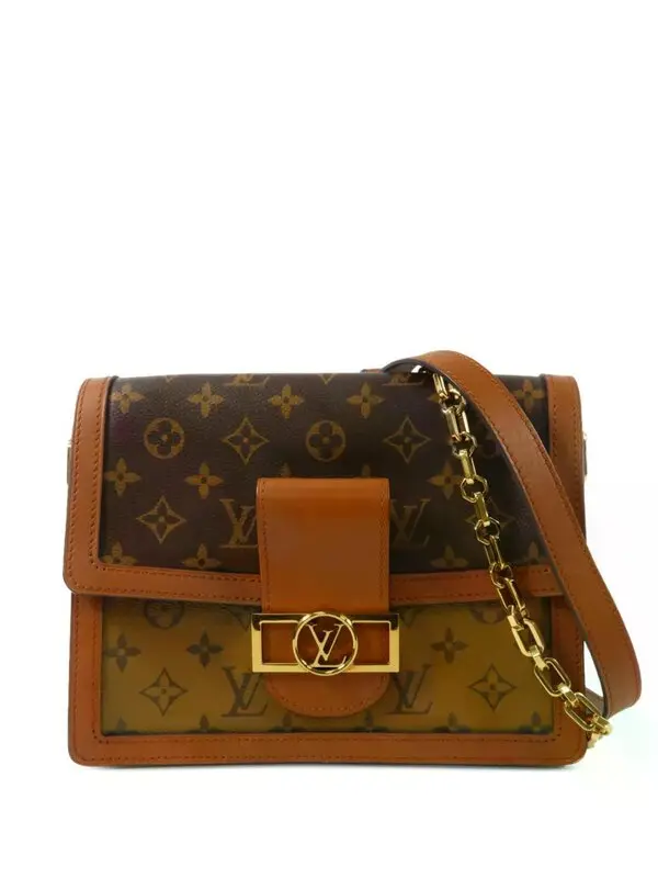 LOUIS VUITTON Dauphine Mm Monogram Reverse Shoulder Bag - Brown