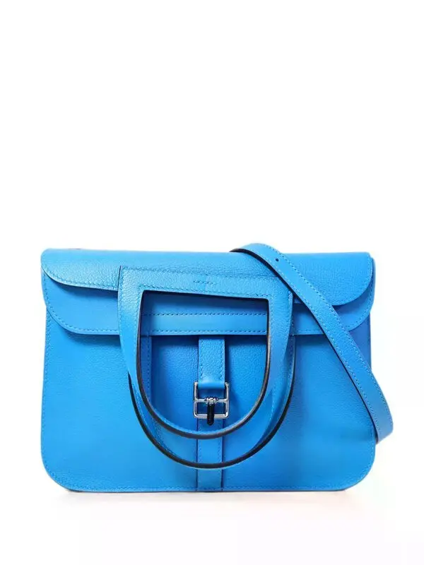 Hermès Halzan 25 Shoulder Bag - Blue