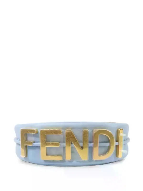 Fendi Fendigraphy Lettering Shoulder Bag - Blue