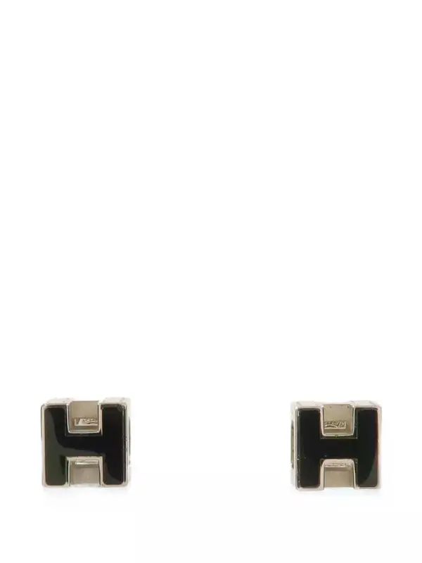 Hermès Cage D'h Earrings - Silver