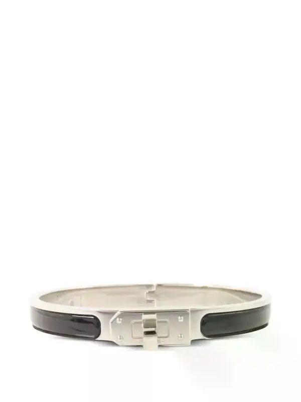 Hermès Mini Clic Kelly Bangle Bracelet - Silver