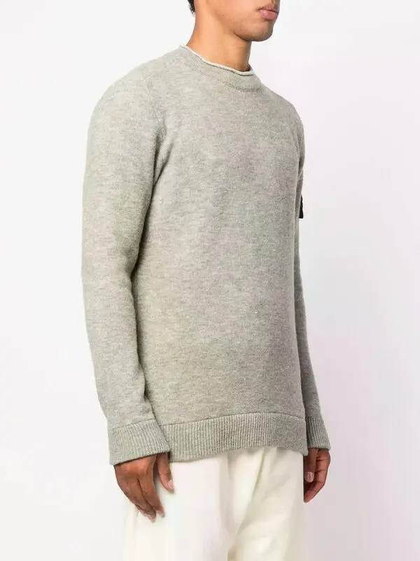 Stone Island Logo-patch Crew Neck Jumper