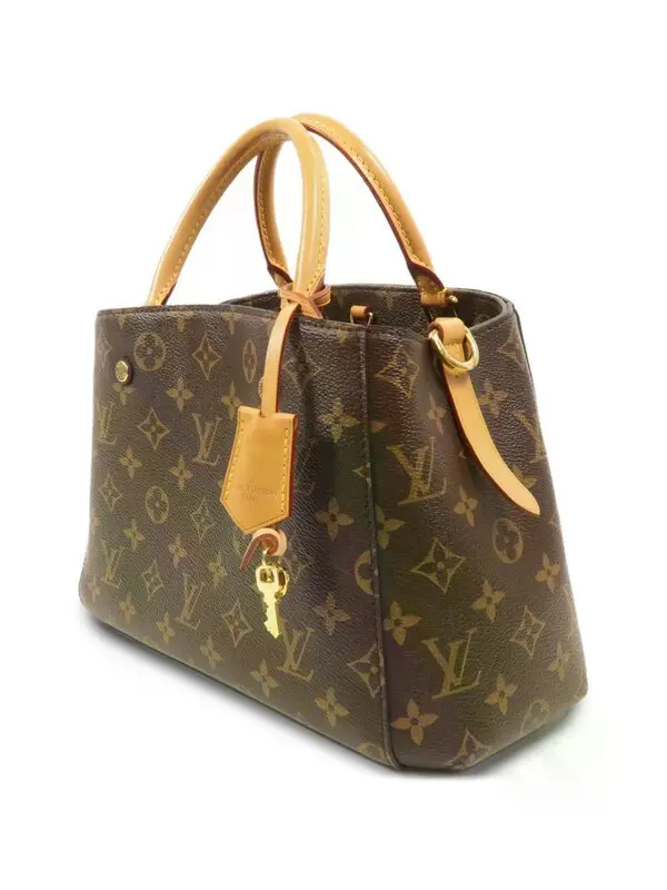 LOUIS VUITTON Bb Montaigne Monogram Canvas Tote Bag