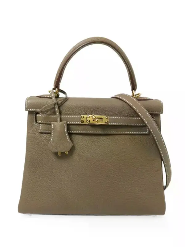 Hermès 25 Kelly Togo Shoulder Bag - Brown