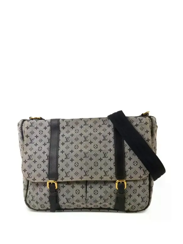 LOUIS VUITTON 2000's Mini Lin Sac Maman Monogram Shoulder Bag - Grey